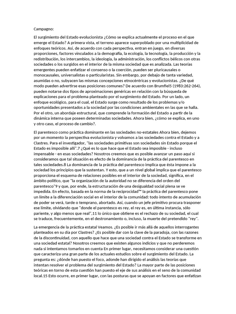 Campagno | PDF | Sociedad | Estado (política)