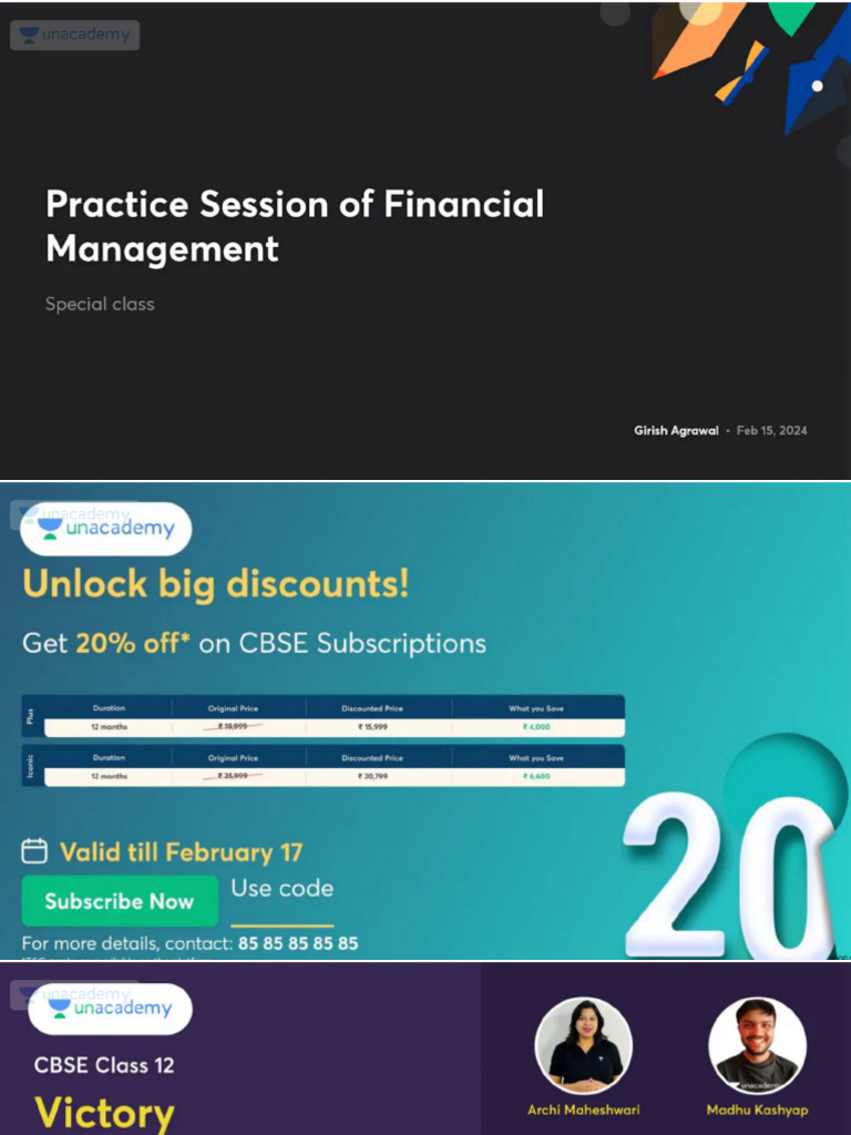 Practice Session of Financial Management No Anno | PDF