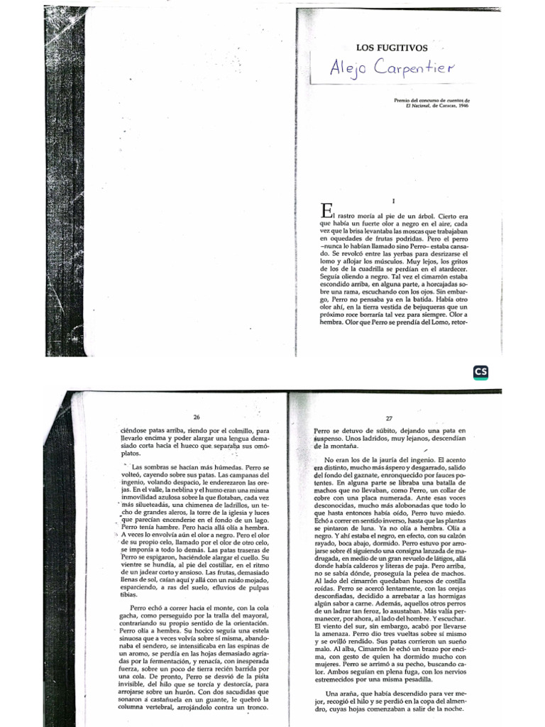 Los Fugitivos Alejo Carpentier. | PDF