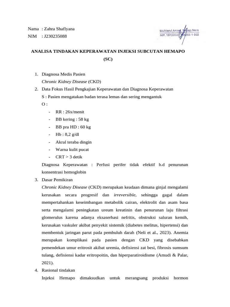 Analisa Prosedur 2 Injeksi SC | PDF