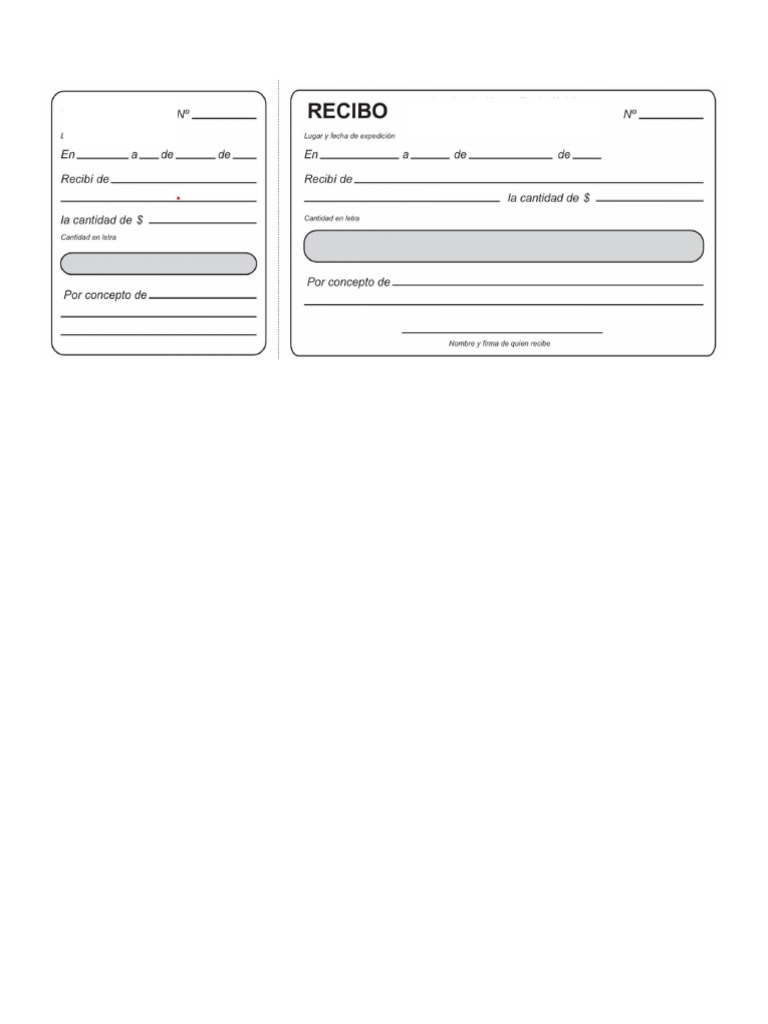 Formato Recibos para Material Kinder | PDF