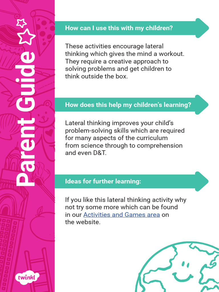 Lateral Thinking Draw Without Lifting Your Pencil | PDF | Thought | Behavioural Sciences