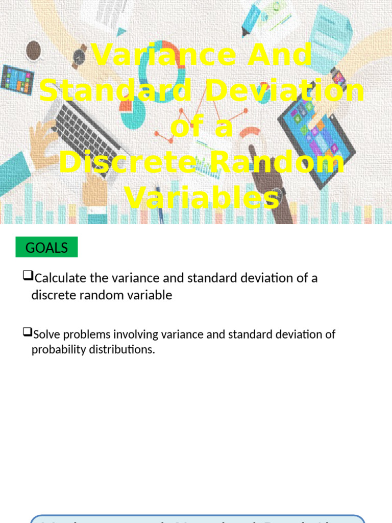 Mean and Variance of The Discrete Probability Distribution | PDF ...