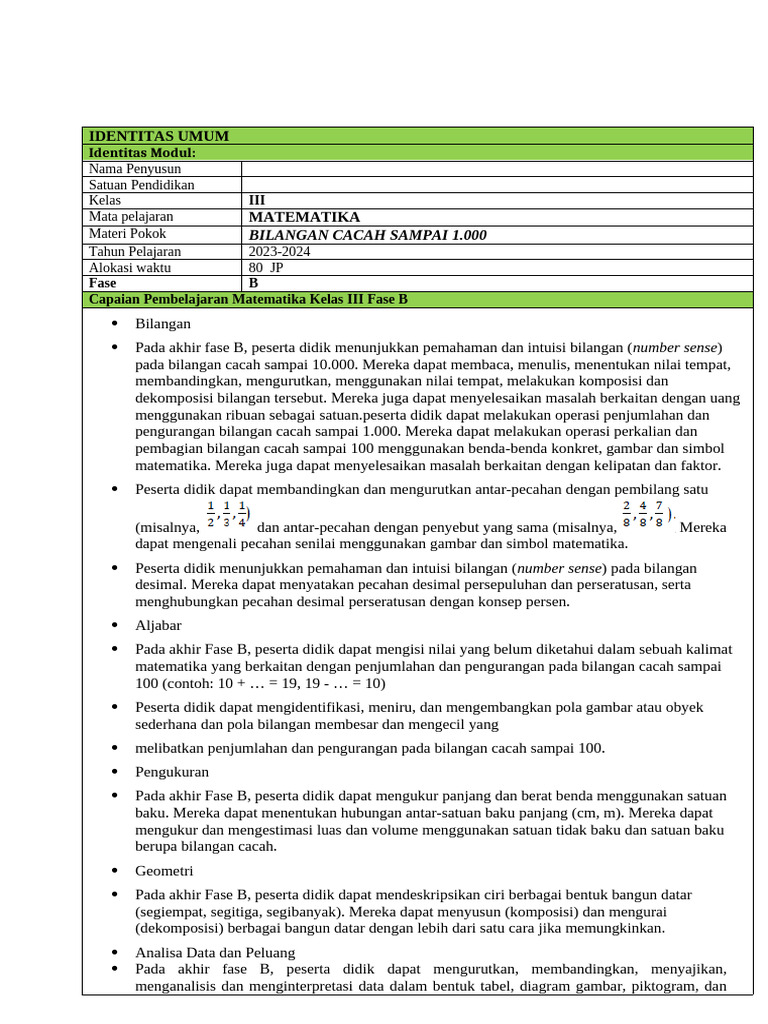 Matematika Kelas 3 Bab 1 Pdf