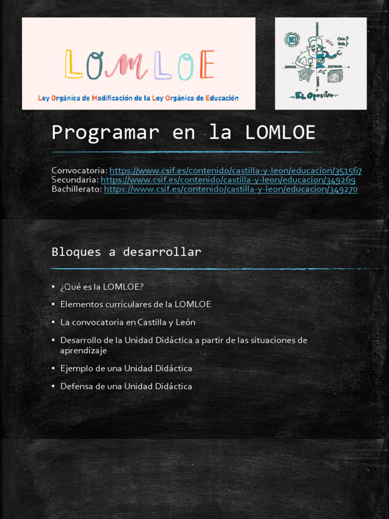 Programar en La LOMLOE | PDF | Evaluación | Plan de estudios