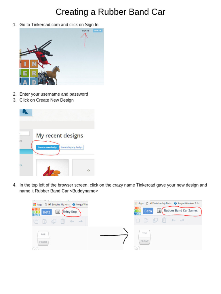 Creating A 3D Printed Rubber Band Car | PDF | Length