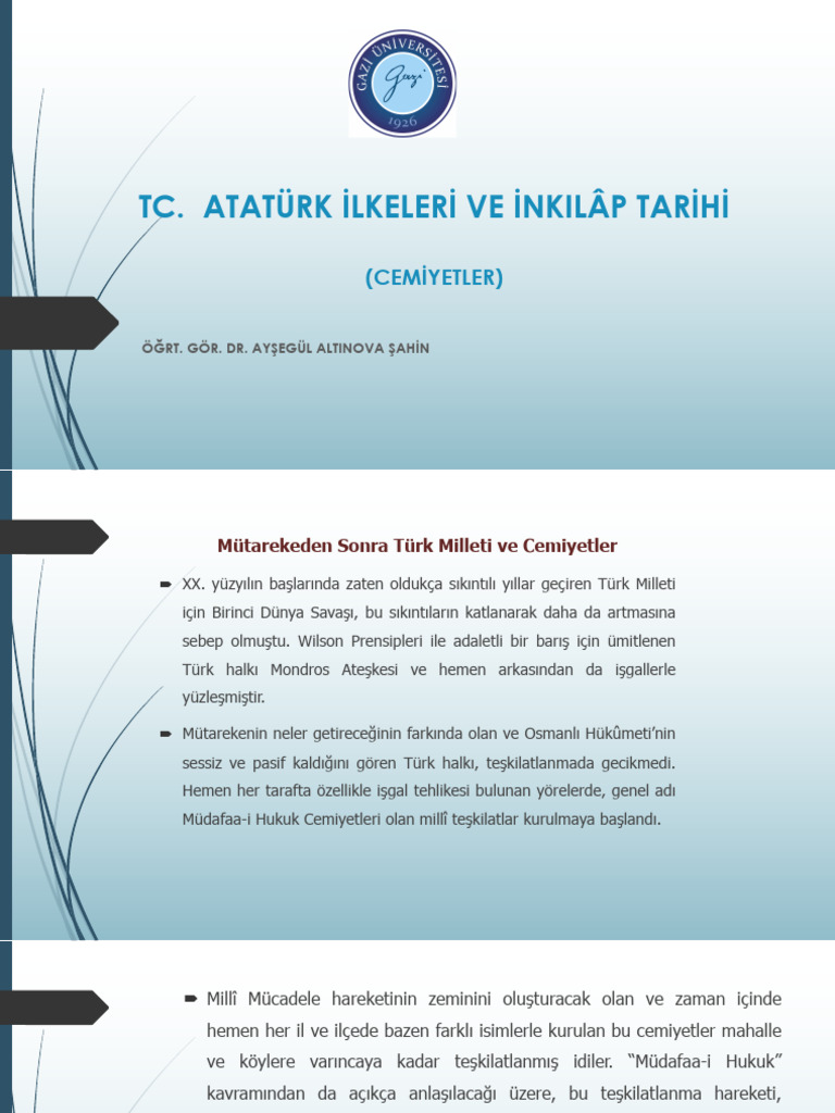 7 Sunu-Cemiyetler | PDF