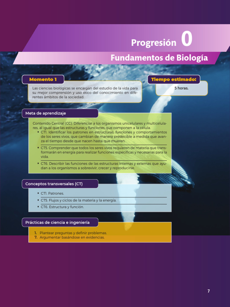 UAC OEP - Progresion 0 | PDF | Biología | Evolución