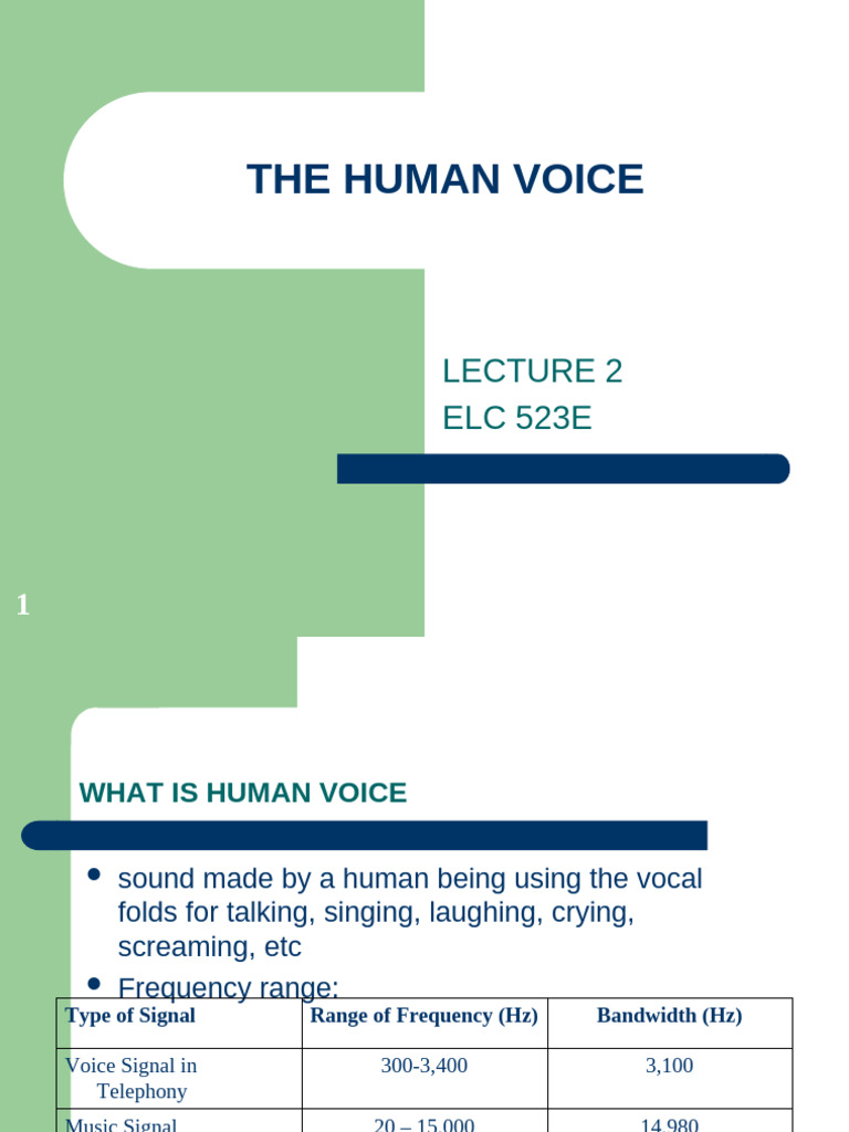 Human Voice: Components & Ranges | PDF | Human Voice | Larynx