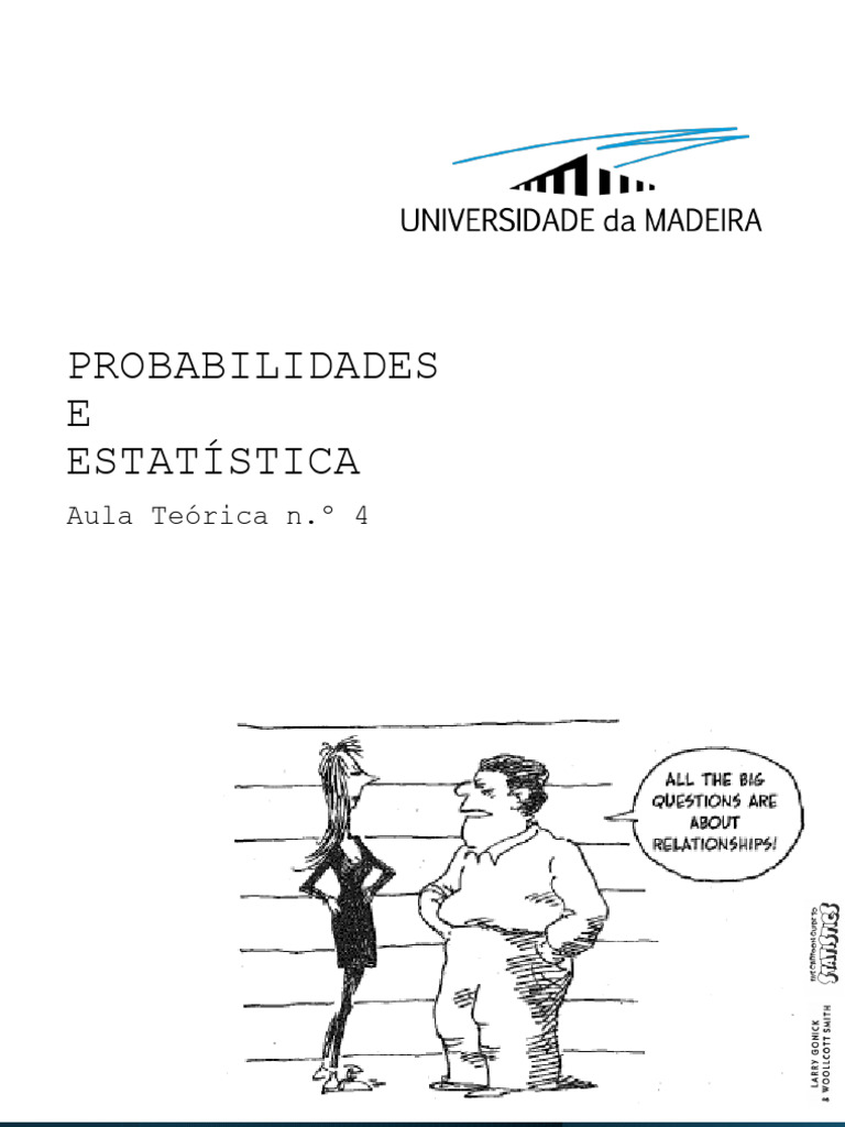 PE - Lição4 Estatística I | PDF | Covariância | Teoria Estatística