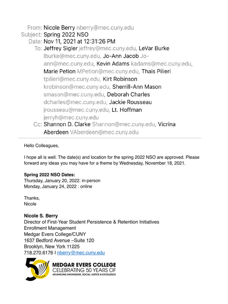 Spring 2022 NSO | PDF