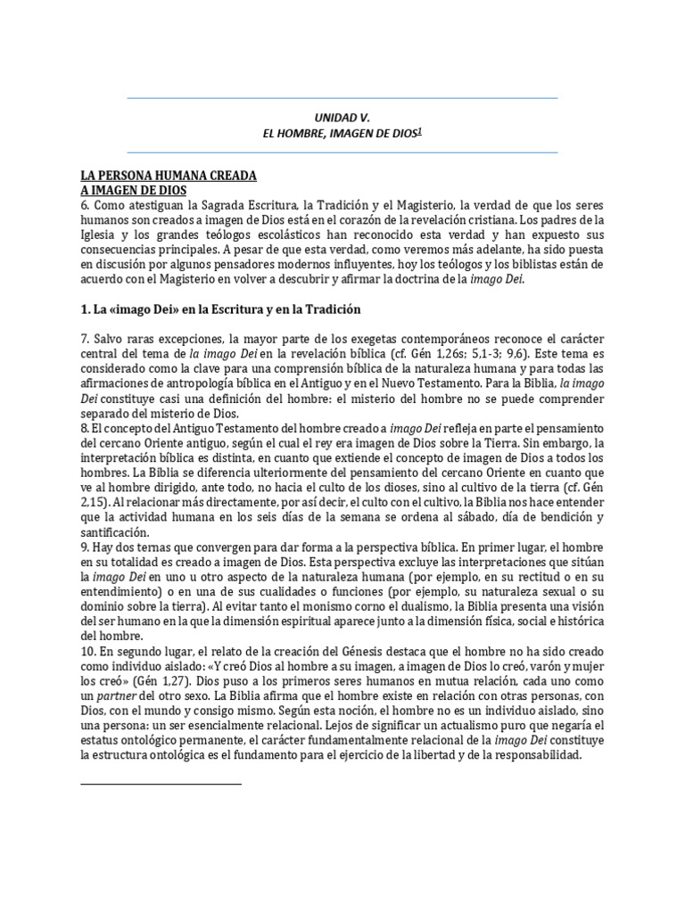 Unidad V - Comunión y Servicio Cti | PDF | Imagen de dios | Cristo (título)