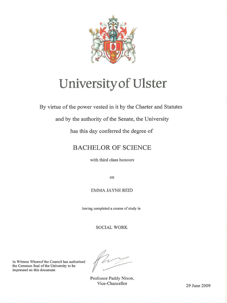 Social Work Certificate | PDF