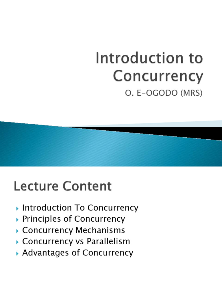 Introduction To Concurrency Lec2 | PDF | Process (Computing) | Thread ...
