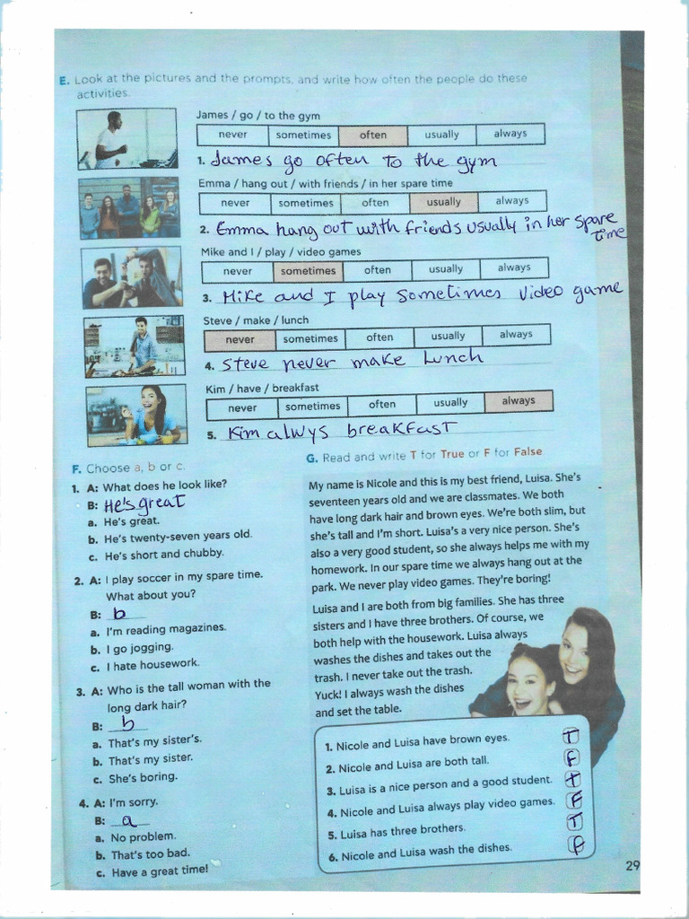 Deber de Ingles Pag - 29 | PDF