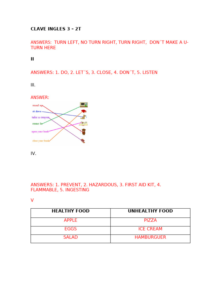 CLAVE INGLES 3 – 2T | PDF