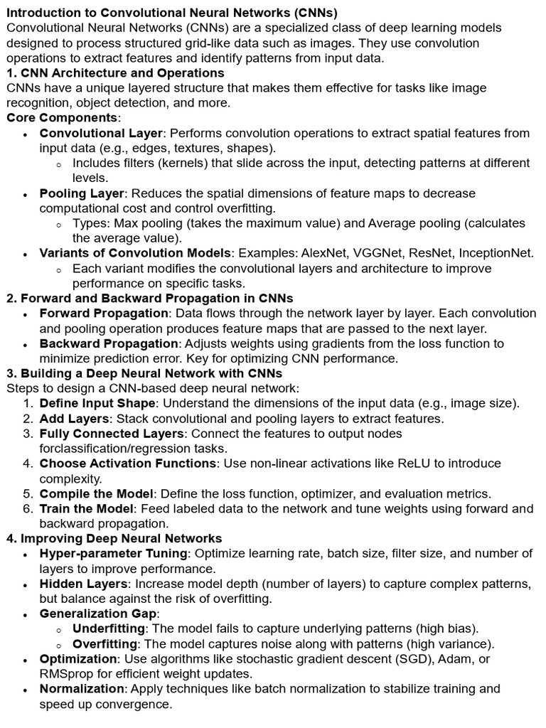 Introduction to Convolutional Neural Networks (1) | PDF | Artificial Neural Network | Deep Learning