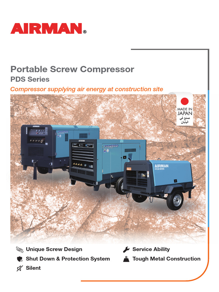 Portable Screw Compressors for Construction | PDF | Engines ...