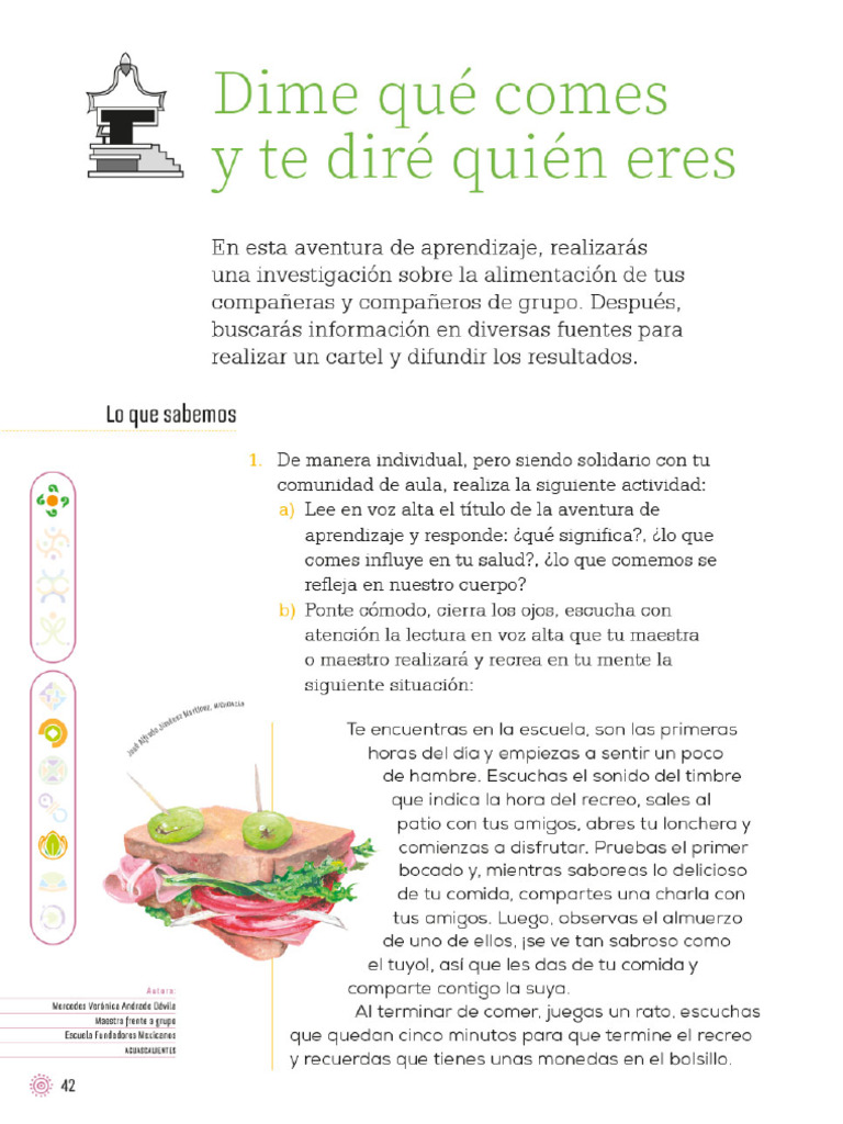 3ro Proyectos de Aula - Dime Que Comes y Te Dire Quien Eres | PDF