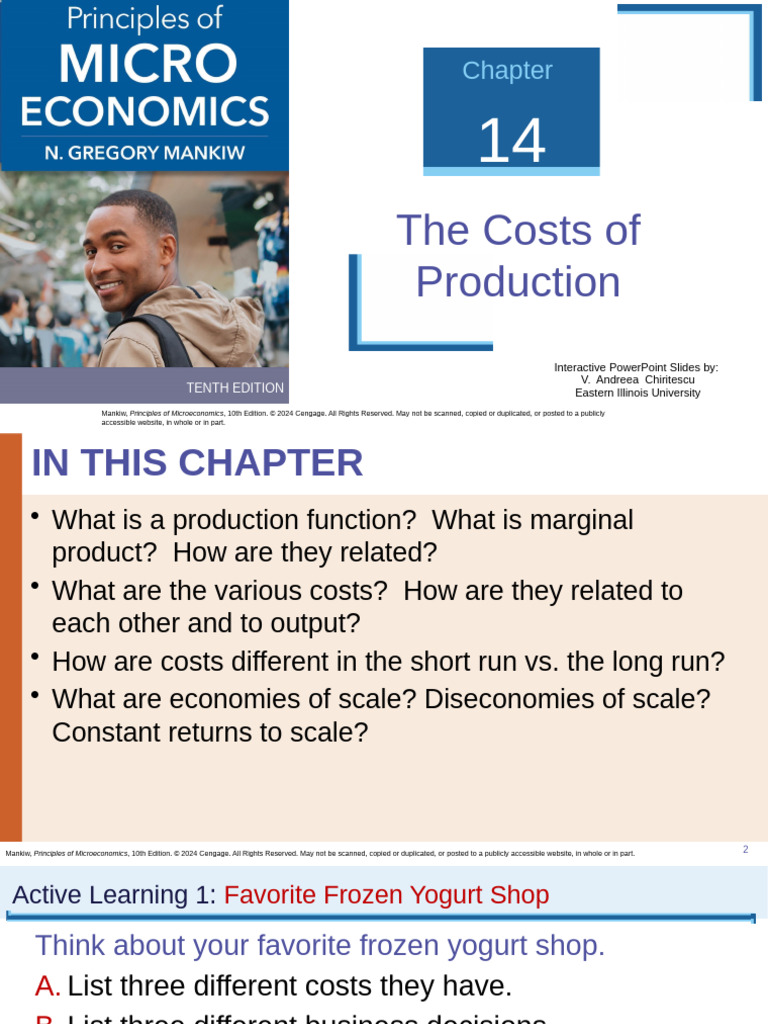 Production Costs in Microeconomics | PDF | Marginal Cost | Production ...