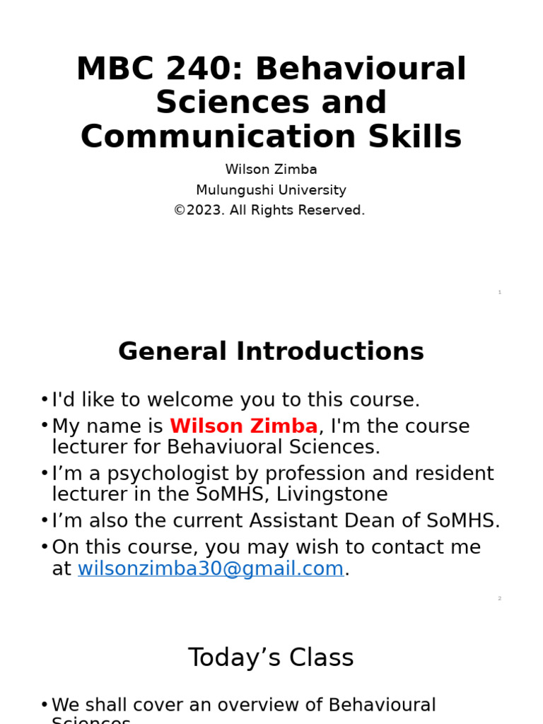 Behavioural Sciences Course Overview | PDF | Sampling (Statistics ...