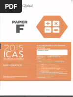ICAS Y5 Questions 2013 To 2018 | PDF
