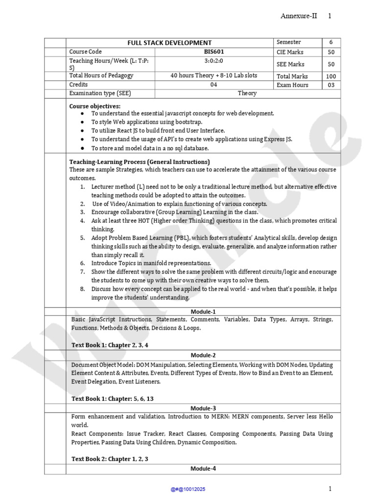 6th Sem ISE Syllabus 2022 Scheme | PDF | Parsing | Cloud Computing