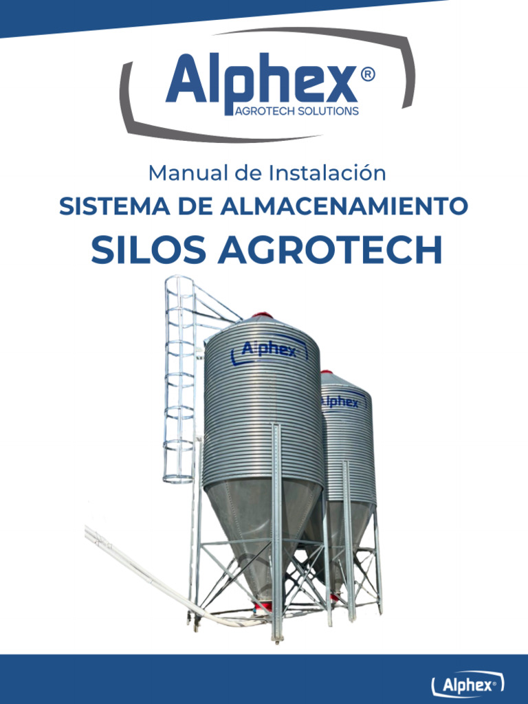 Manual Instalación Silos Agrotech-1 | PDF | Tornillo | Arandela (Hardware)