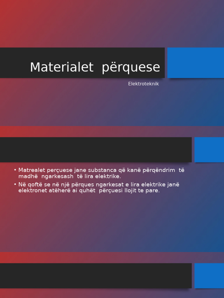 Materialet Përquese | PDF