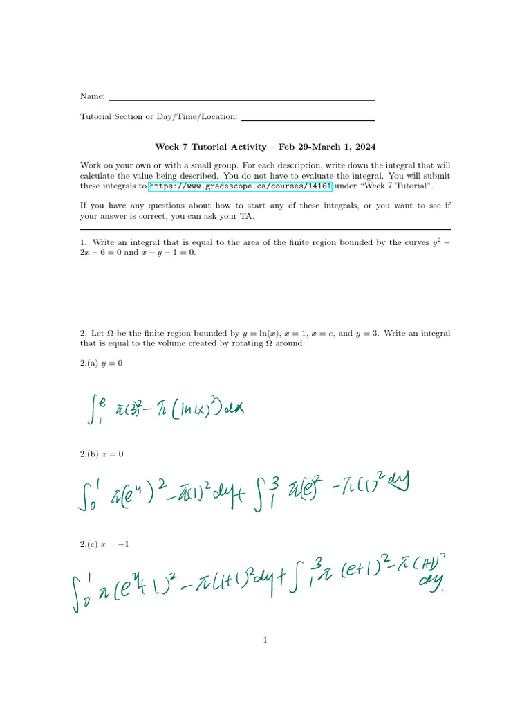 W7 Tutorial Handout | PDF | Classical Mechanics | Quantity