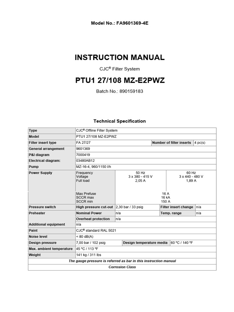 CJC Filter | PDF | Power Supply | Electronic Engineering