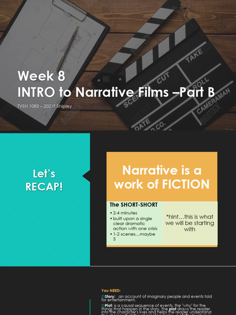 Week 8 Production 2020FV7 Intro To Narrative Films 1083 | PDF | Plot (Narrative) | Narrative