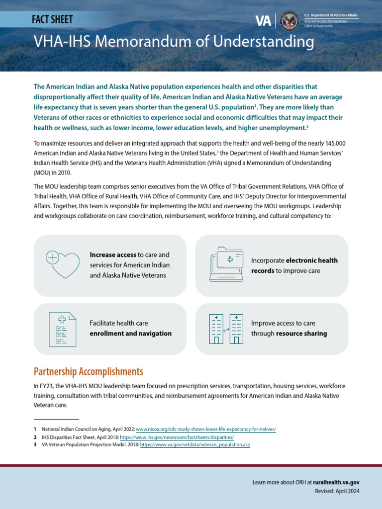 Memorandum_of_Understanding_fact_sheet_508c | PDF | Veterans Health ...