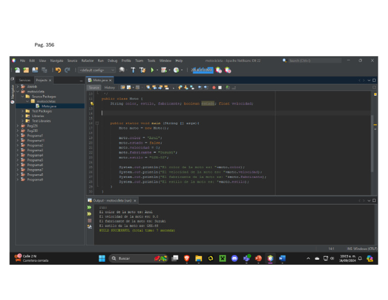 Actividad 5. Programas de Clases y Objetos. | PDF