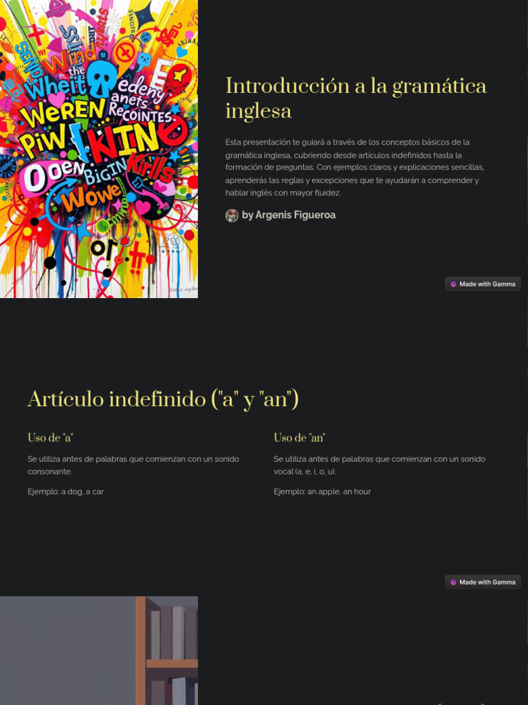 Introduccion a La Gramatica Inglesa | PDF