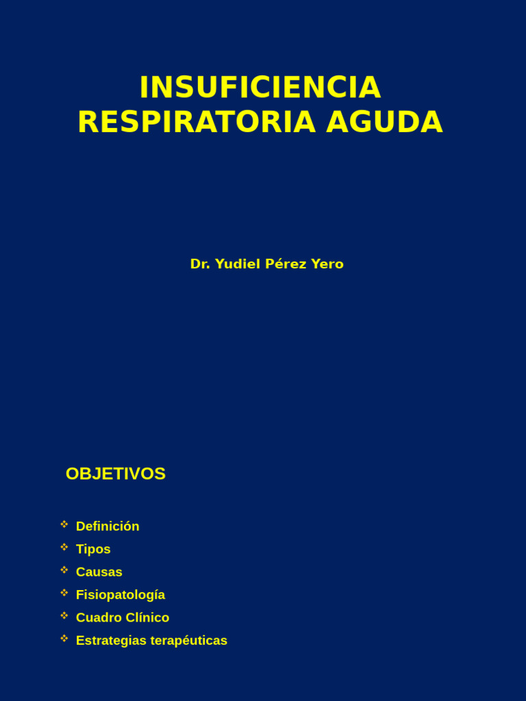 Insuficiencia Respiratoria Aguda | PDF | Sistema respiratorio | Pulmón