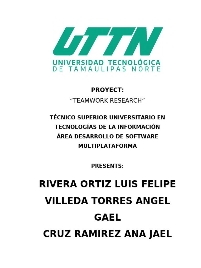 U3-Act2 Teamwork Research | PDF | Internet Of Things | Mobile App