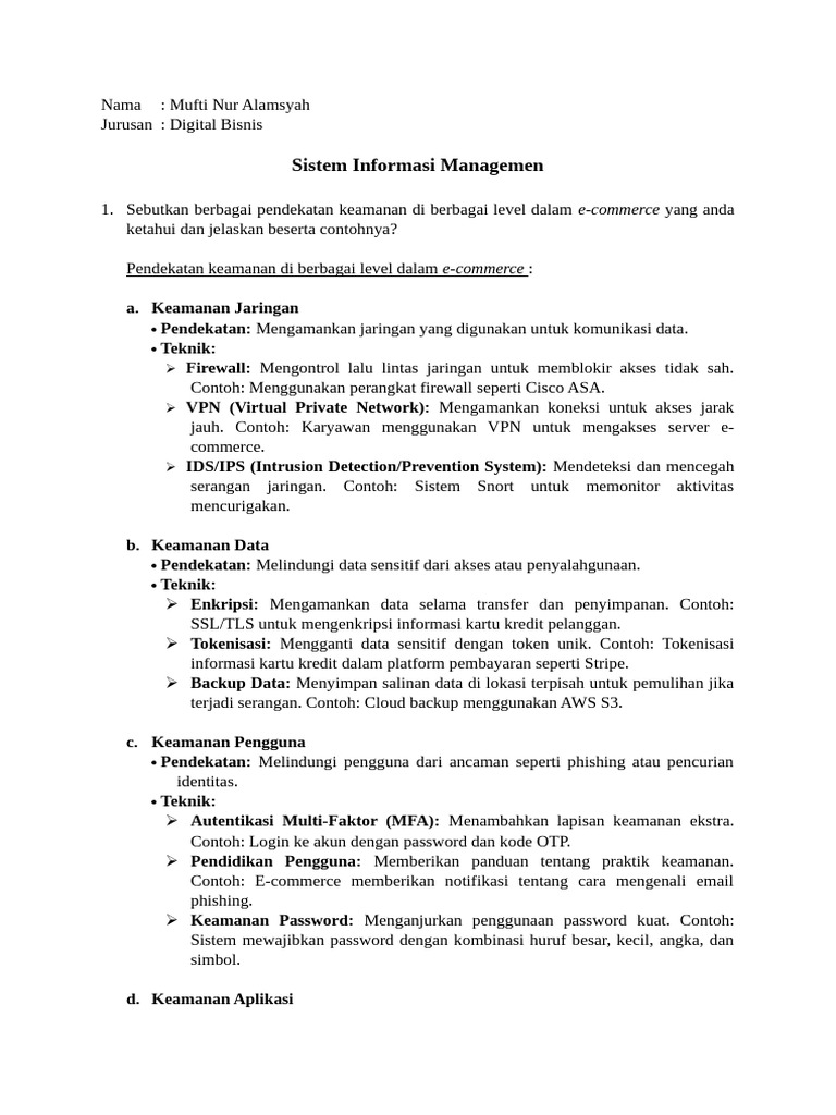 Keamanan E-commerce & Analisis Marketplace | PDF