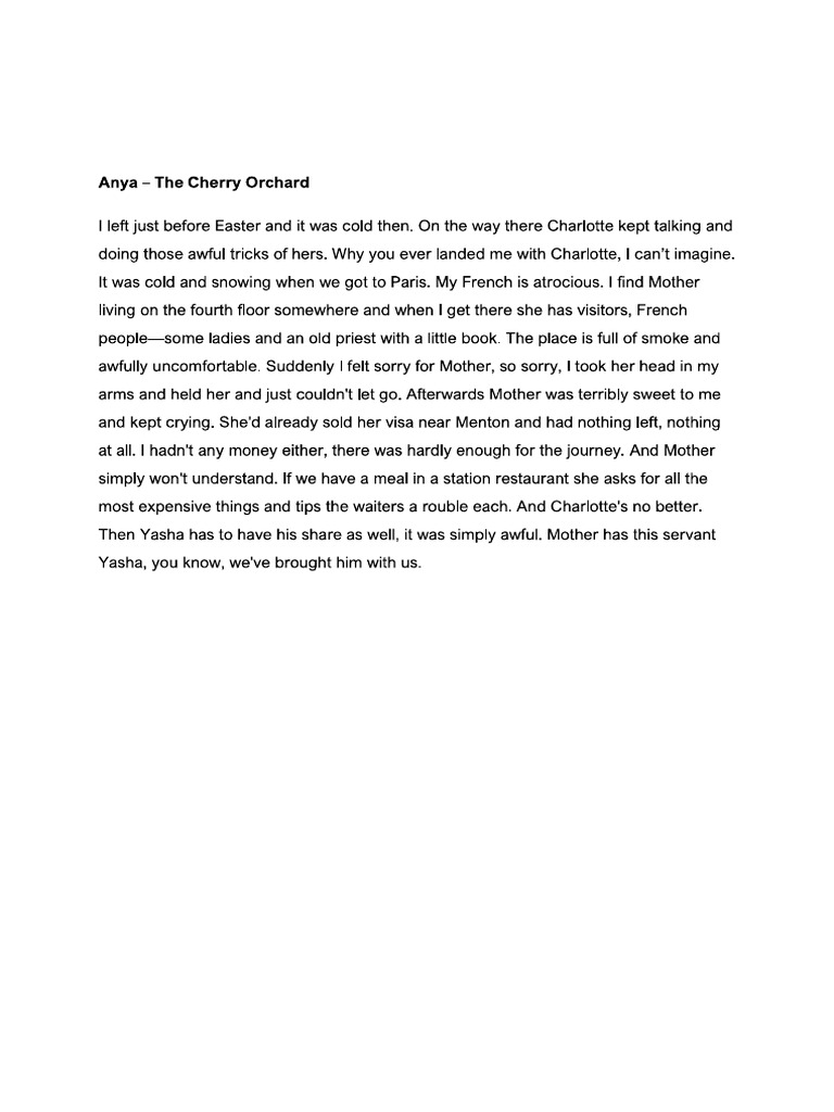 2024-25 Self Tape Monologues | PDF