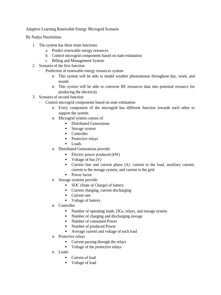 Adaptive Learning for Renewable Microgrids | PDF | Distributed ...