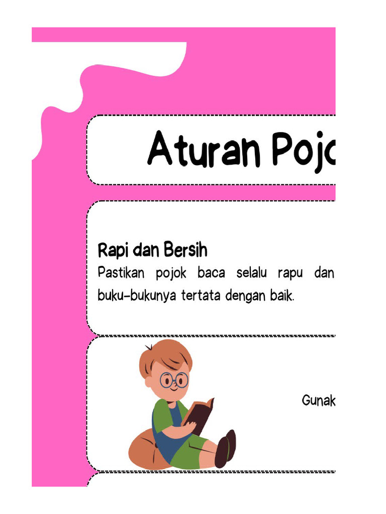Aturan Pojok Baca | PDF