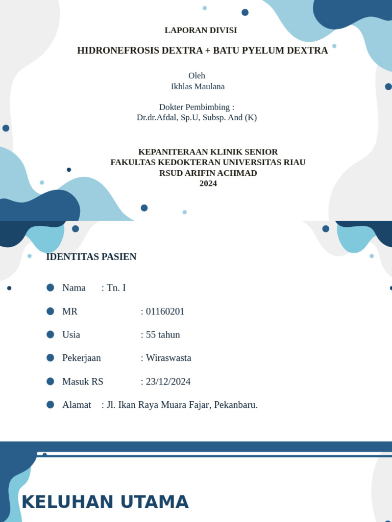 Hidronefrosis Dextra dan Batu Pyelum | PDF
