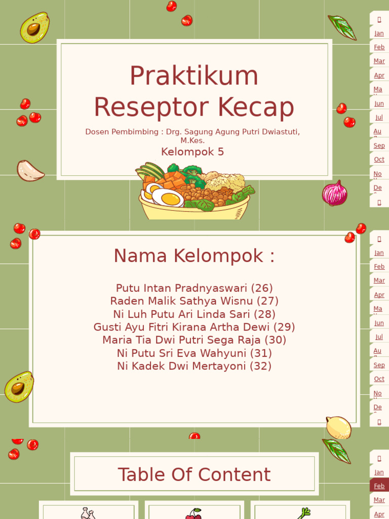 Praktikum Reseptor Kecap dan Sensasi | PDF