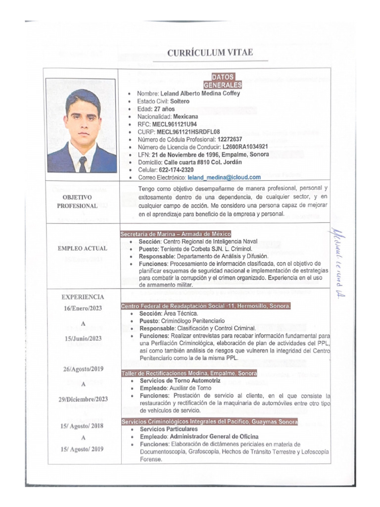 Cv Leland Medina | PDF