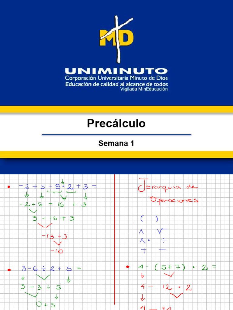 Semana 1-Precalculo | PDF