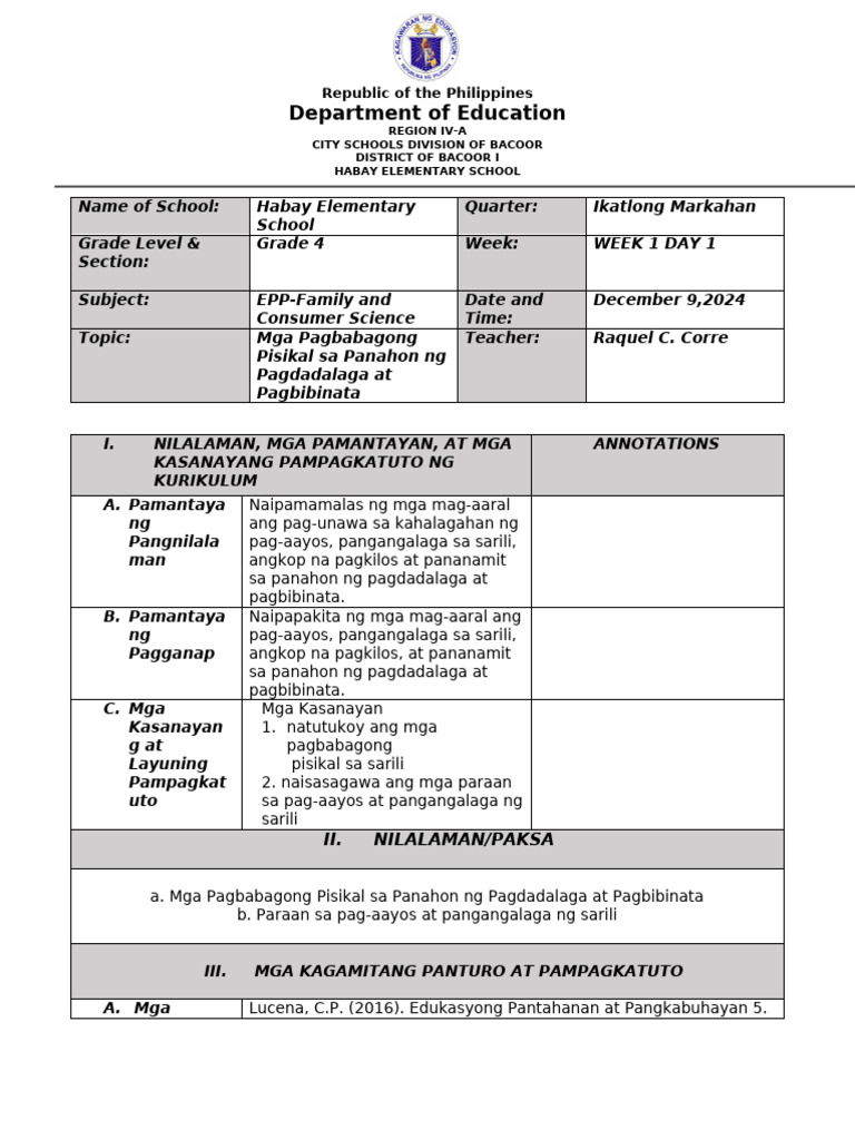 COT-EPP4-Q3-W1-DAY1 | PDF