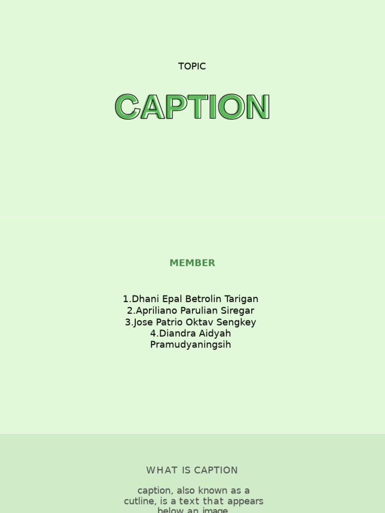 Caption Materi | PDF
