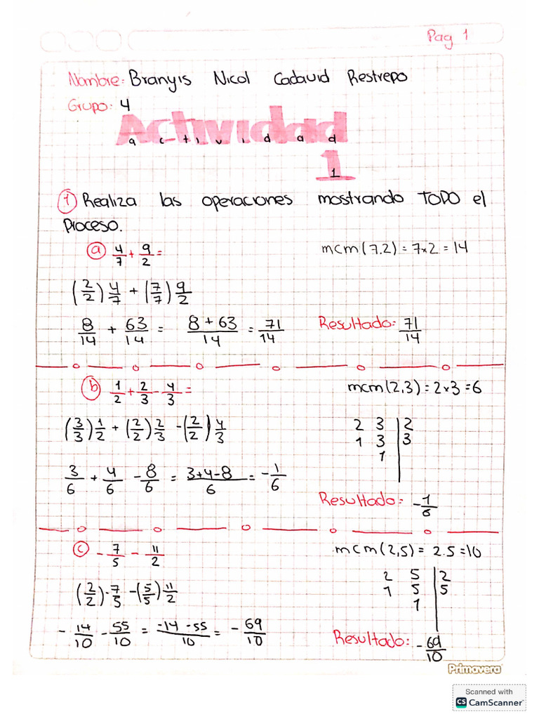Act#1 Matemática Basica | PDF