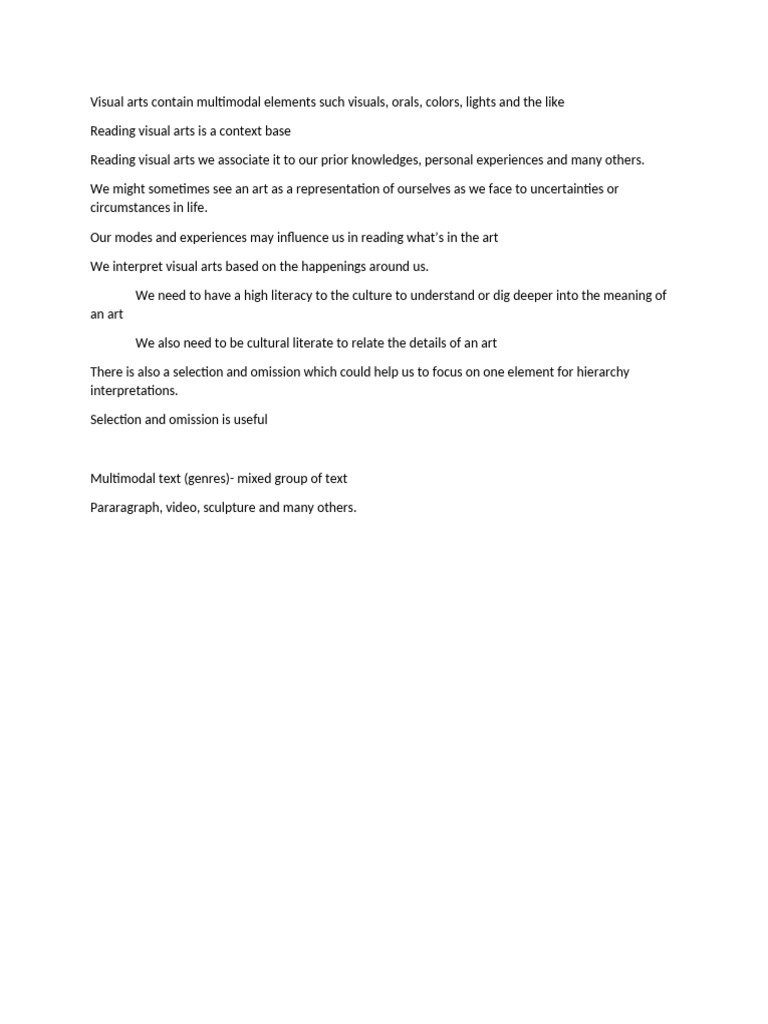 Understanding Multimodal Visual Arts | PDF