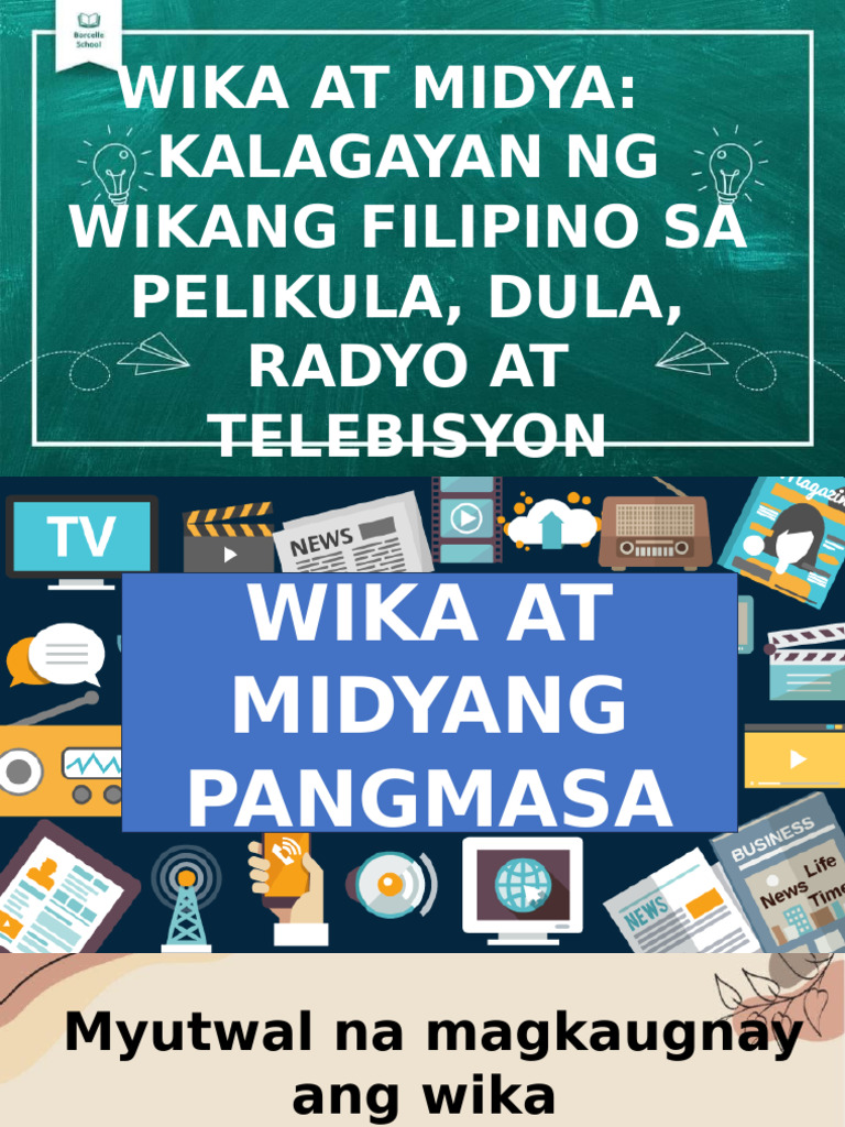 Wika Sa Pelikula, Dula, Radyo at Telebisyon | PDF